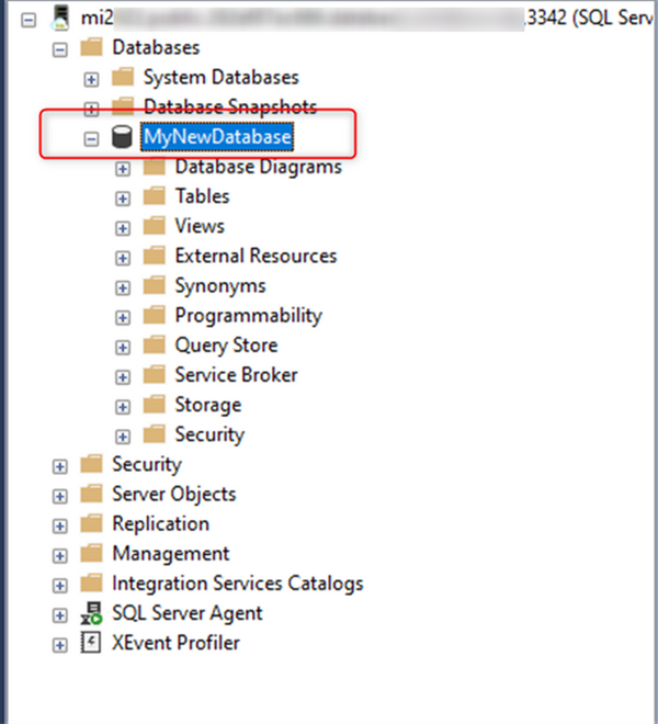 Restore managed instance database from blob storage