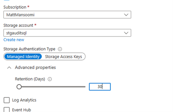 How to enable Auditing for Azure SQL Database