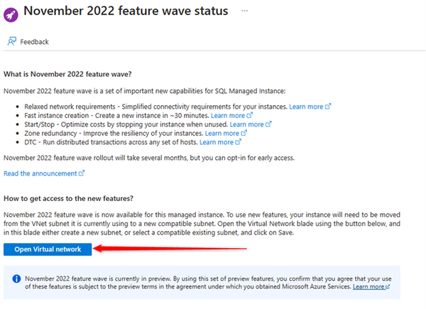 Don’ not see Start stop button in managed instance?
