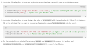 How to use JDBC to store and retrieve data from Azure SQL Database